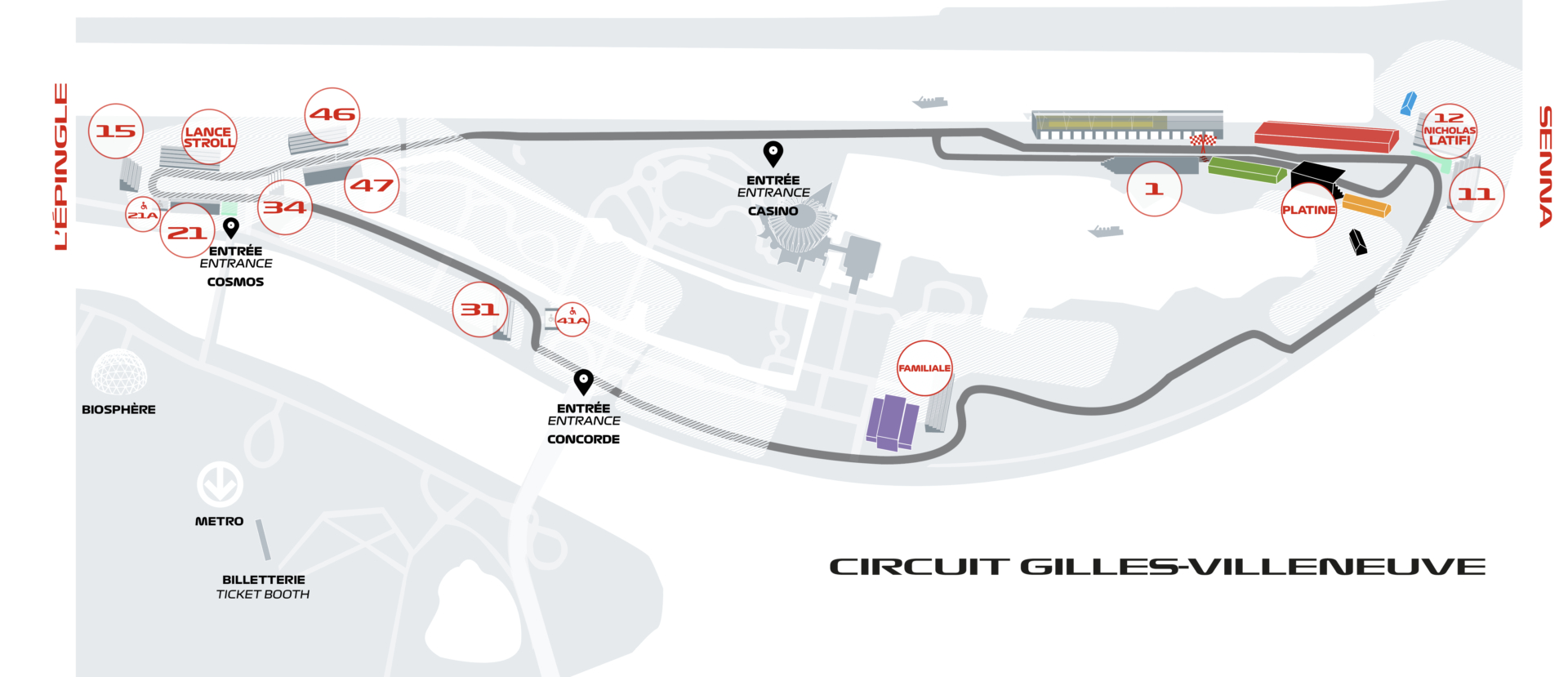 How to Get the Best Views at Circuit Gilles Villeneuve with a General Admission Ticket • Manas Kale